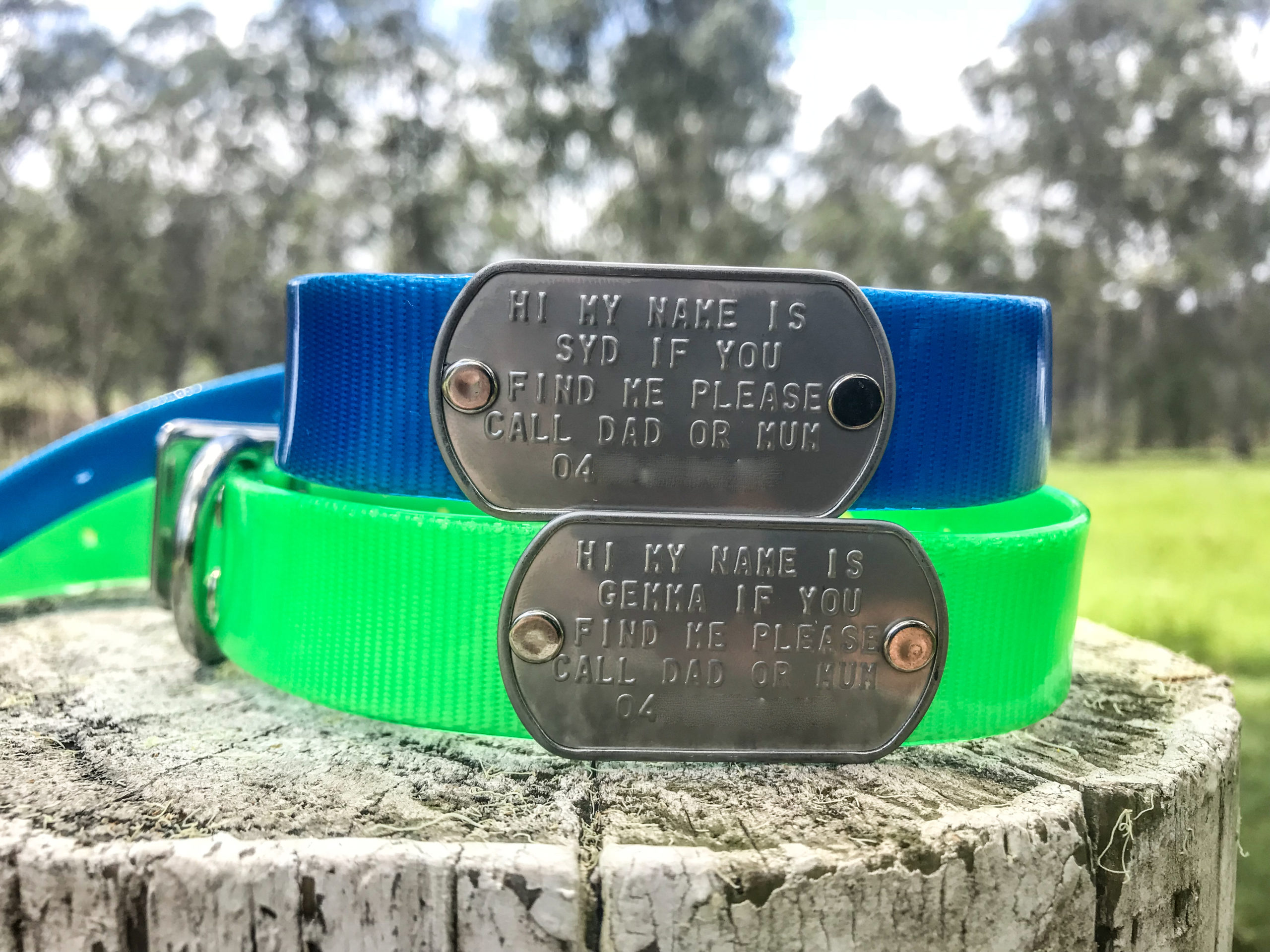 Custom Made Metal Dog Tag by itself (Attach to your own collar ...