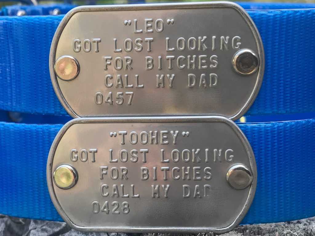 Custom Made Metal Dog Tag by itself (Attach to your own collar ...