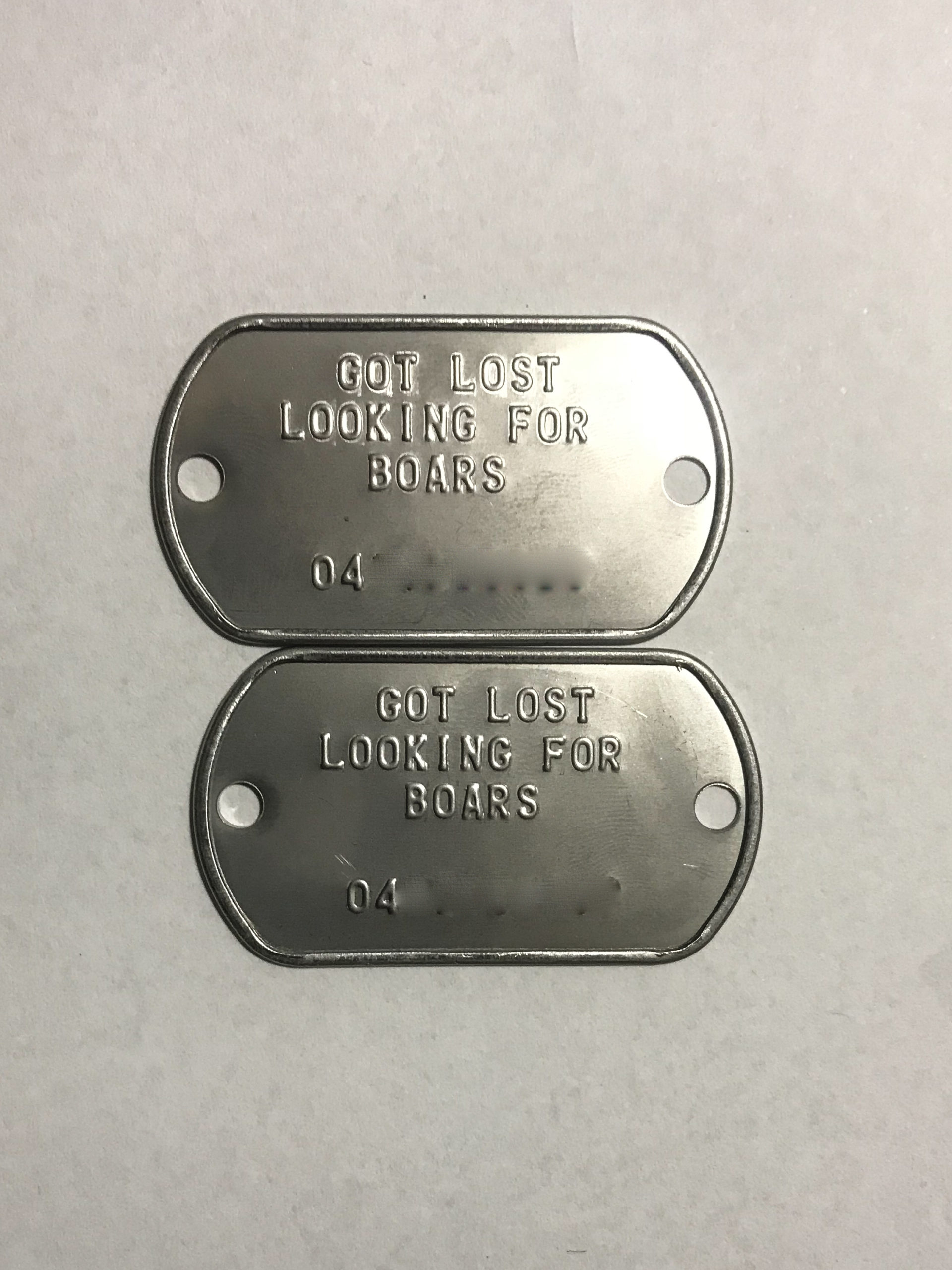Custom Made Metal Dog Tag by itself (Attach to your own collar ...